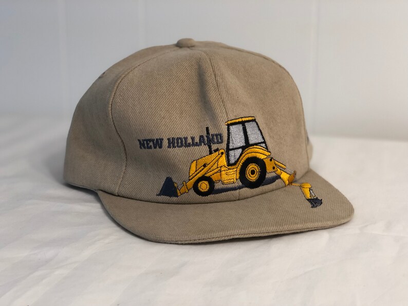 90s New Holland Rock Solid Excavator Vintage Hat Snapback | Etsy