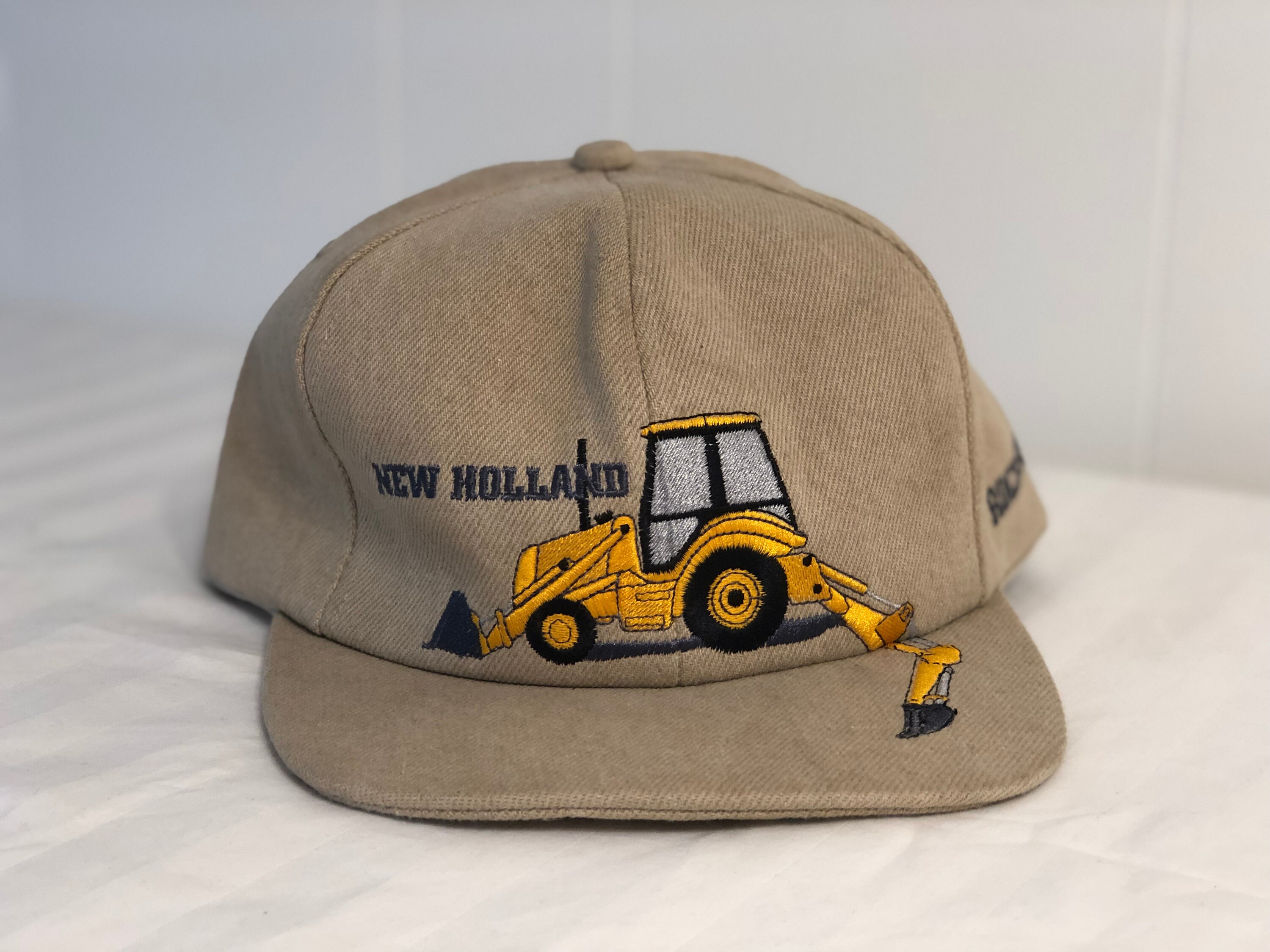 90s New Holland Rock Solid Excavator Vintage Hat Snapback | Etsy
