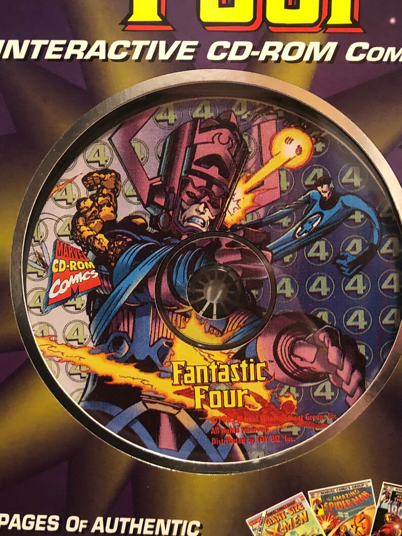 90s Vintage Marvel Cd-rom Comics X-men Fantastic Four - Etsy
