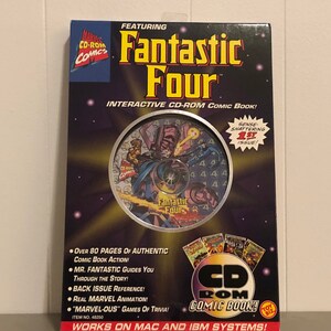 90s Vintage Marvel Cd-rom Comics, X-men, Fantastic Four, Interactive Cd ...