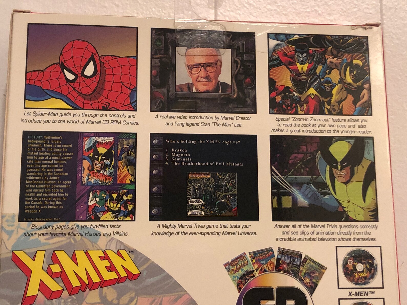 90s Vintage Marvel Cd-rom Comics X-men Fantastic Four - Etsy