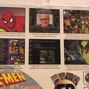90s Vintage Marvel Cd-rom Comics, X-men, Fantastic Four, Interactive Cd ...