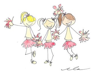 Cheer Stick Figure - Etsy