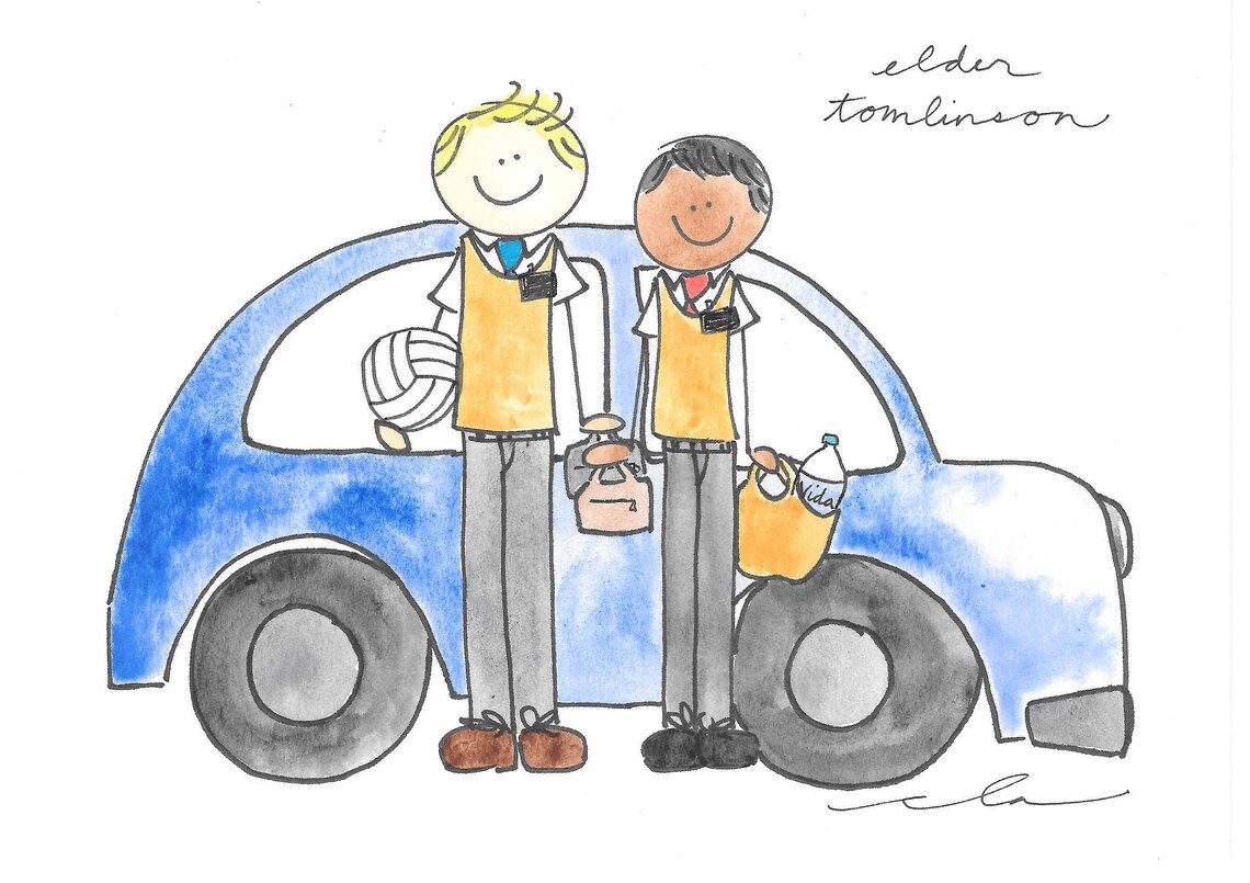 Personalized Missionary Stick Figure Portraits LDS (or Other Religions ...