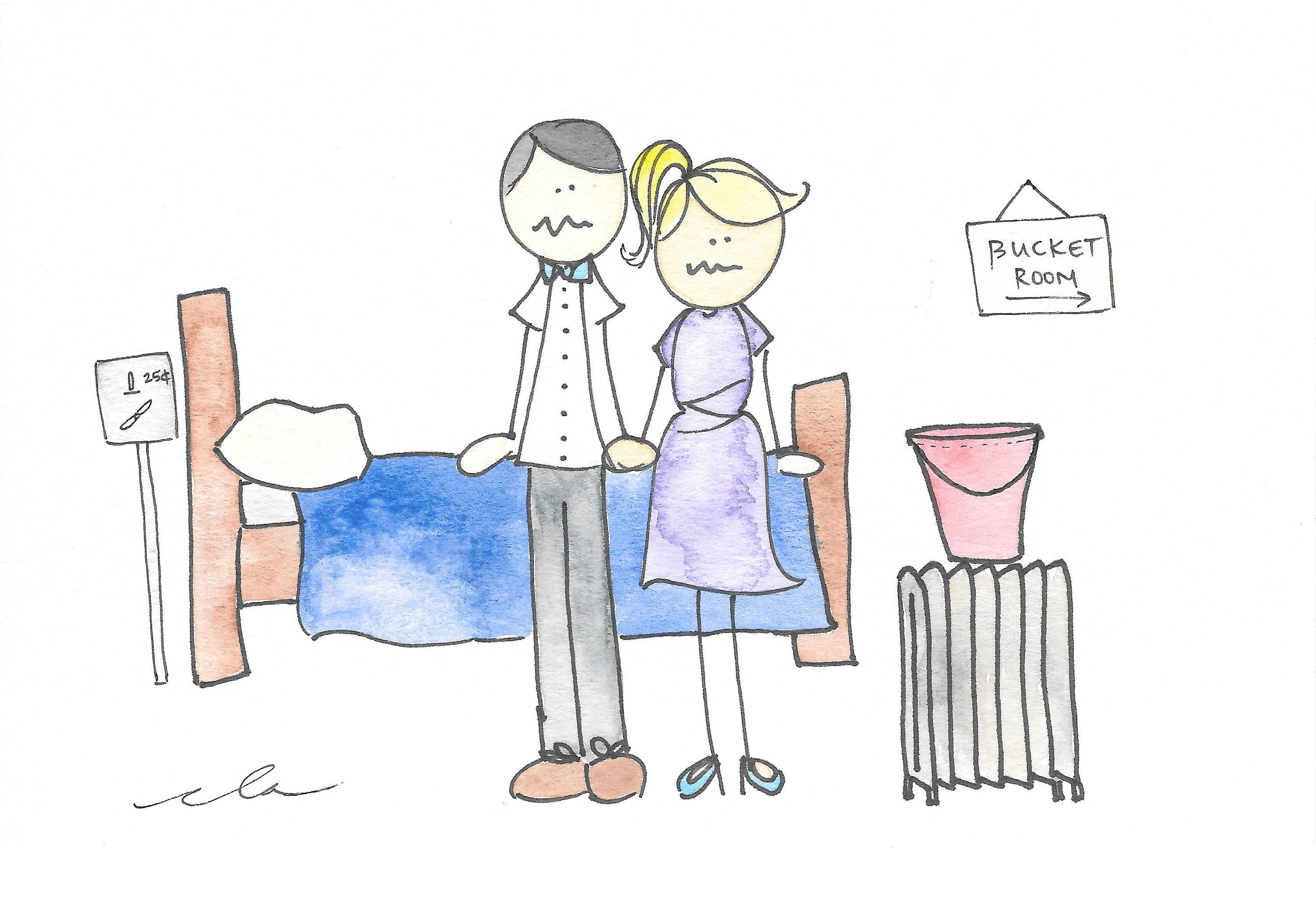 Memory Stickfigs! Personalized Watercolor Stick Figure Portraits of ...