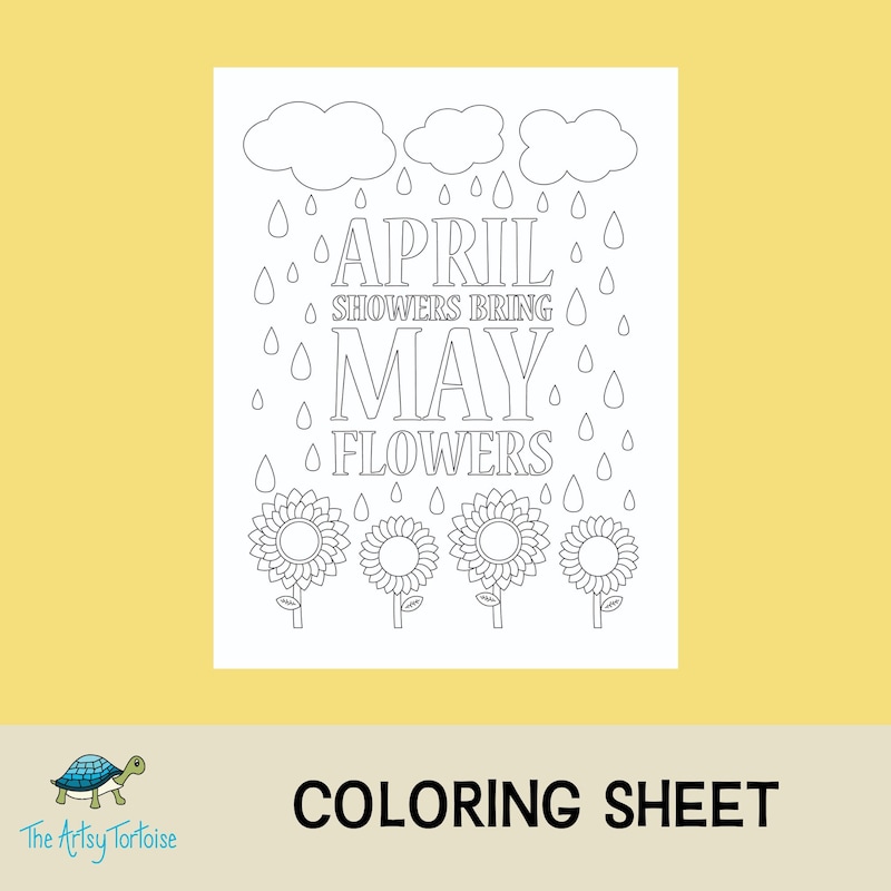 April Showers Bring May Flowers - Etsy