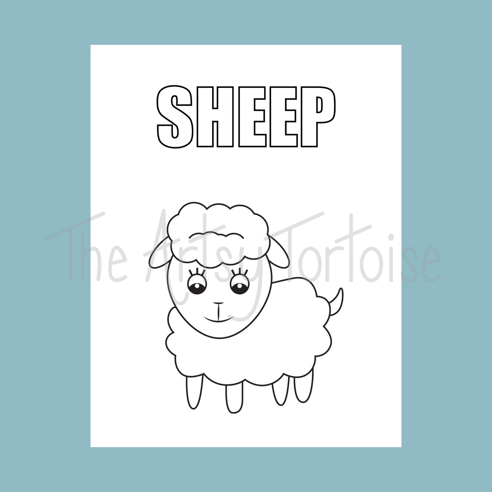 6 Farm Themed Coloring Pages, Farm Animals, Printable Coloring, Kids ...