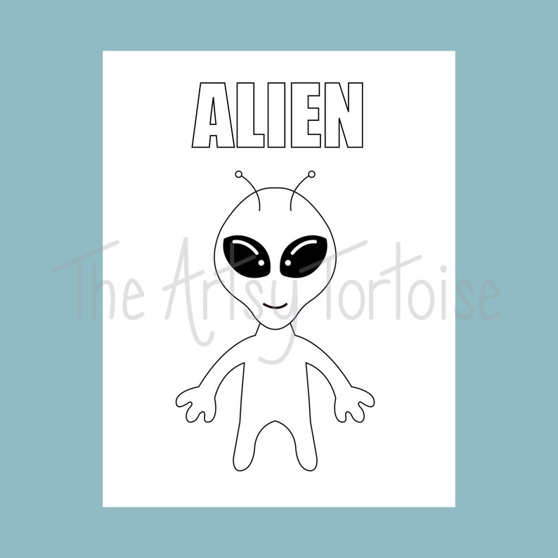 6 Space Themed Coloring Pages, 8.5x11 & A4 Sizes, Fun Kids Activity ...