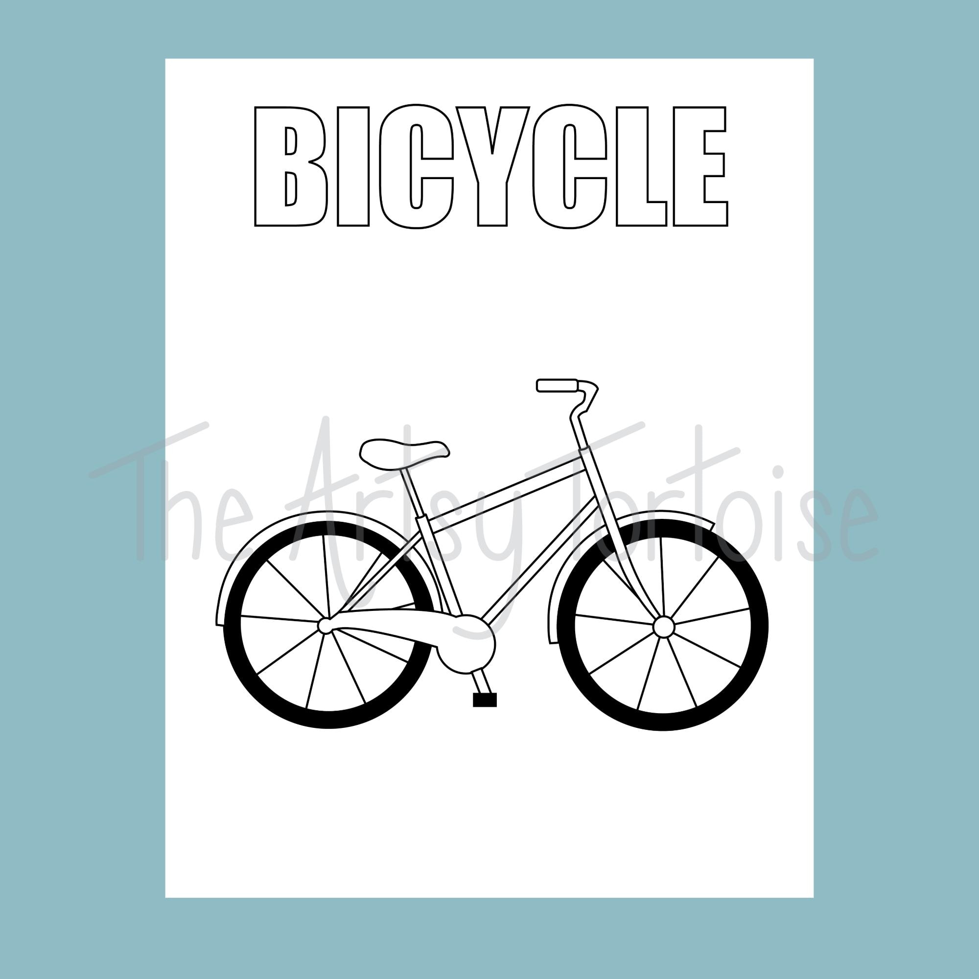 6 Transportation Themed Coloring Pages, 8.5x11 & A4 Sizes, Fun Kids ...