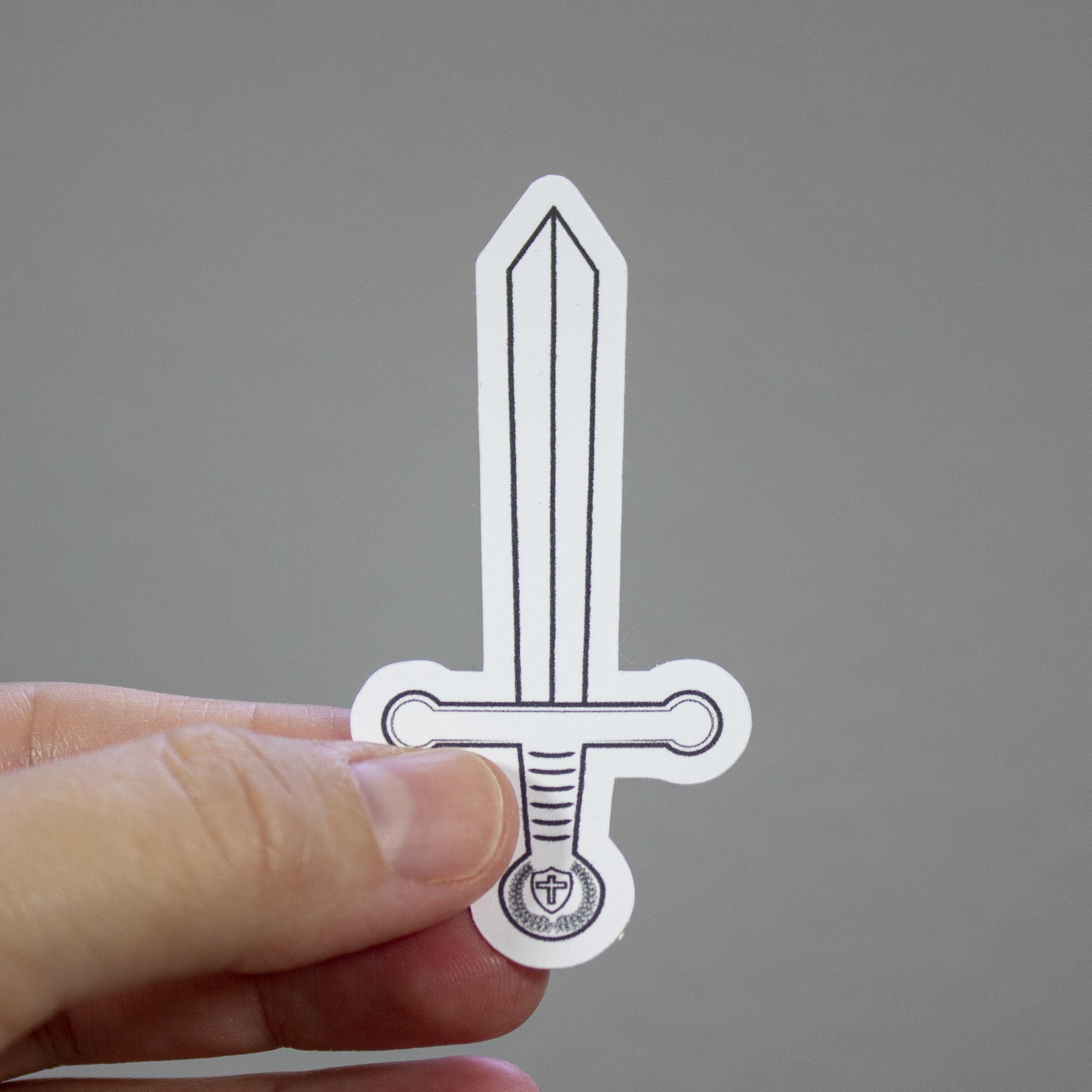 6 Colorable Knight, Medieval Stickers - Etsy