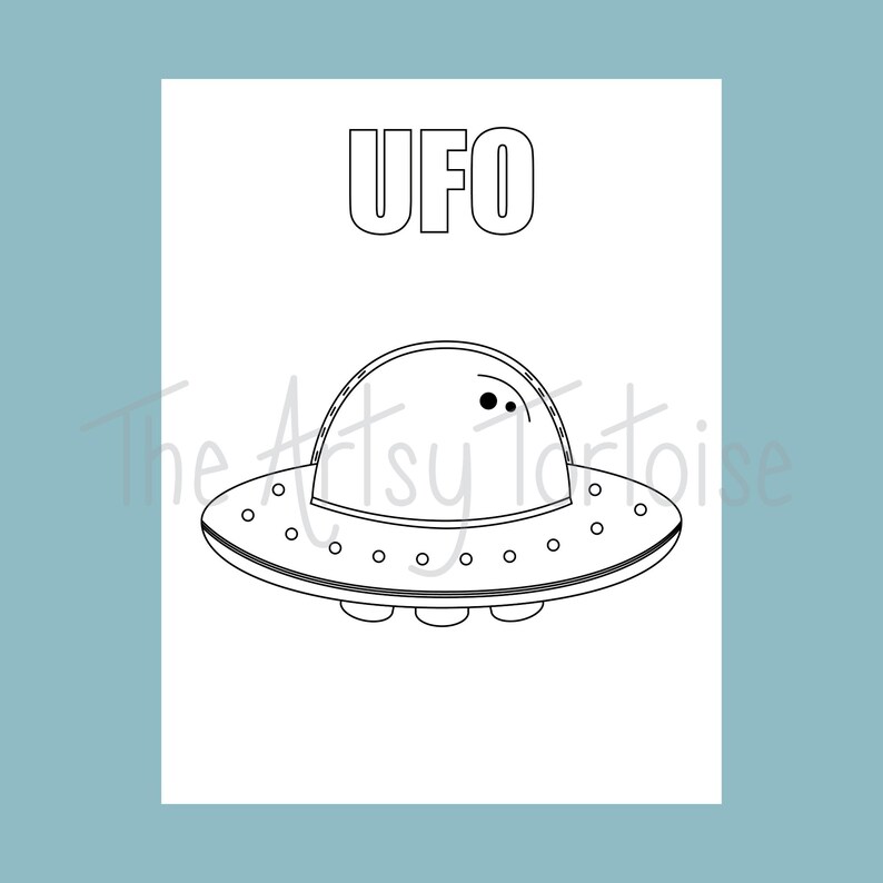 6 Space Themed Coloring Pages, 8.5x11 & A4 Sizes, Fun Kids Activity ...