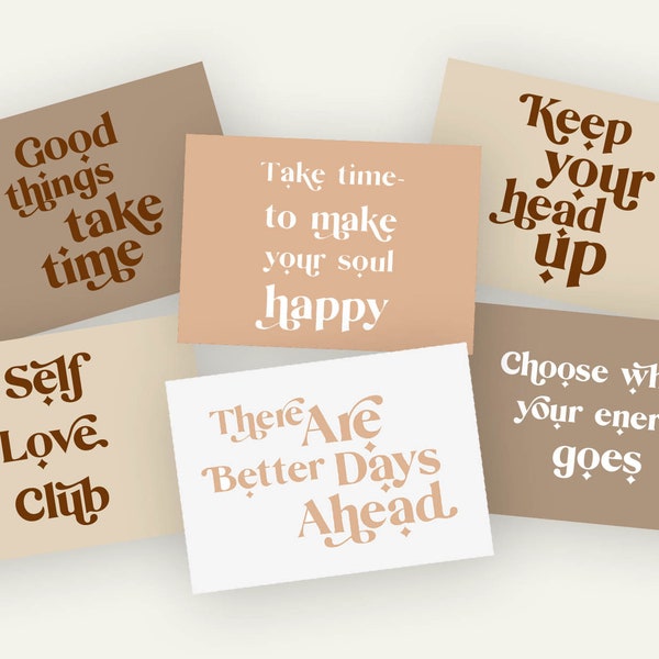 Motivational Postcards - Etsy UK