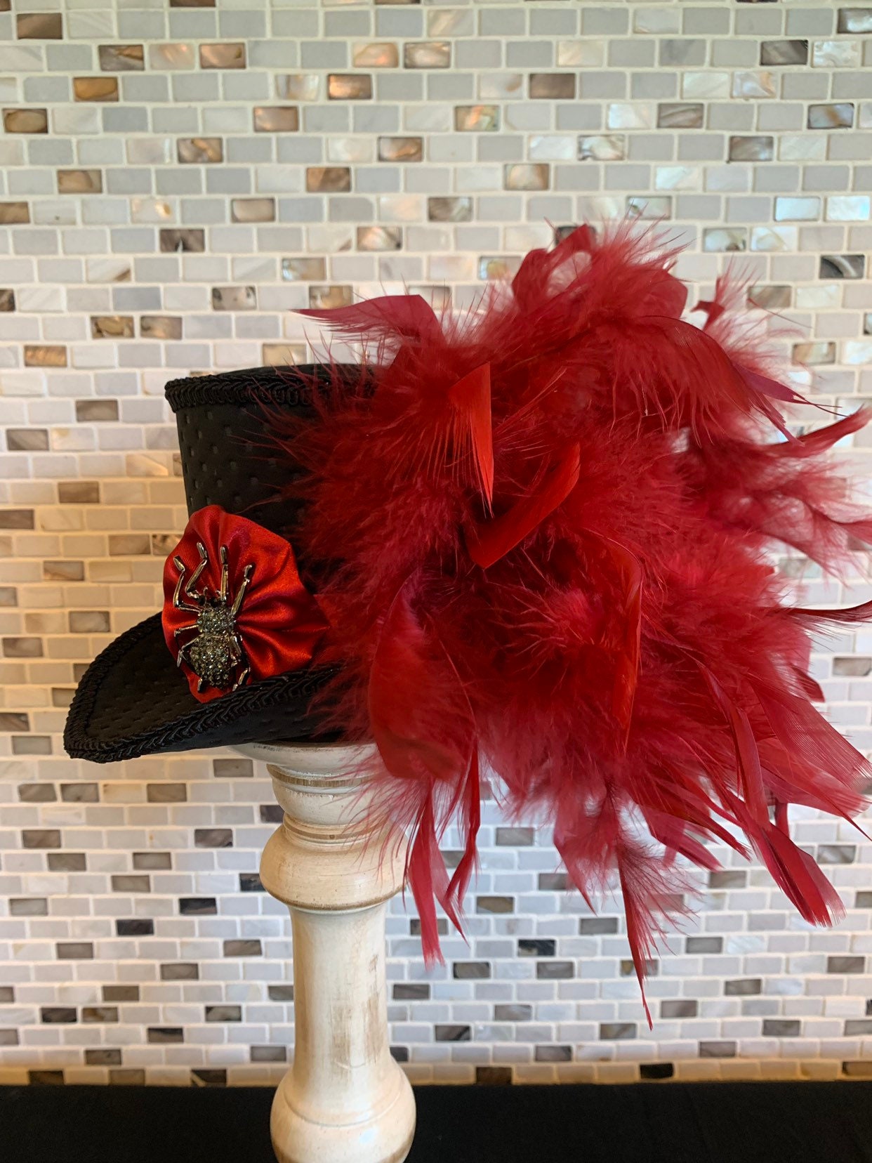 Dracula, Spider, Mini Top Hat, Vampire Steampunk Fascinator, Halloween ...