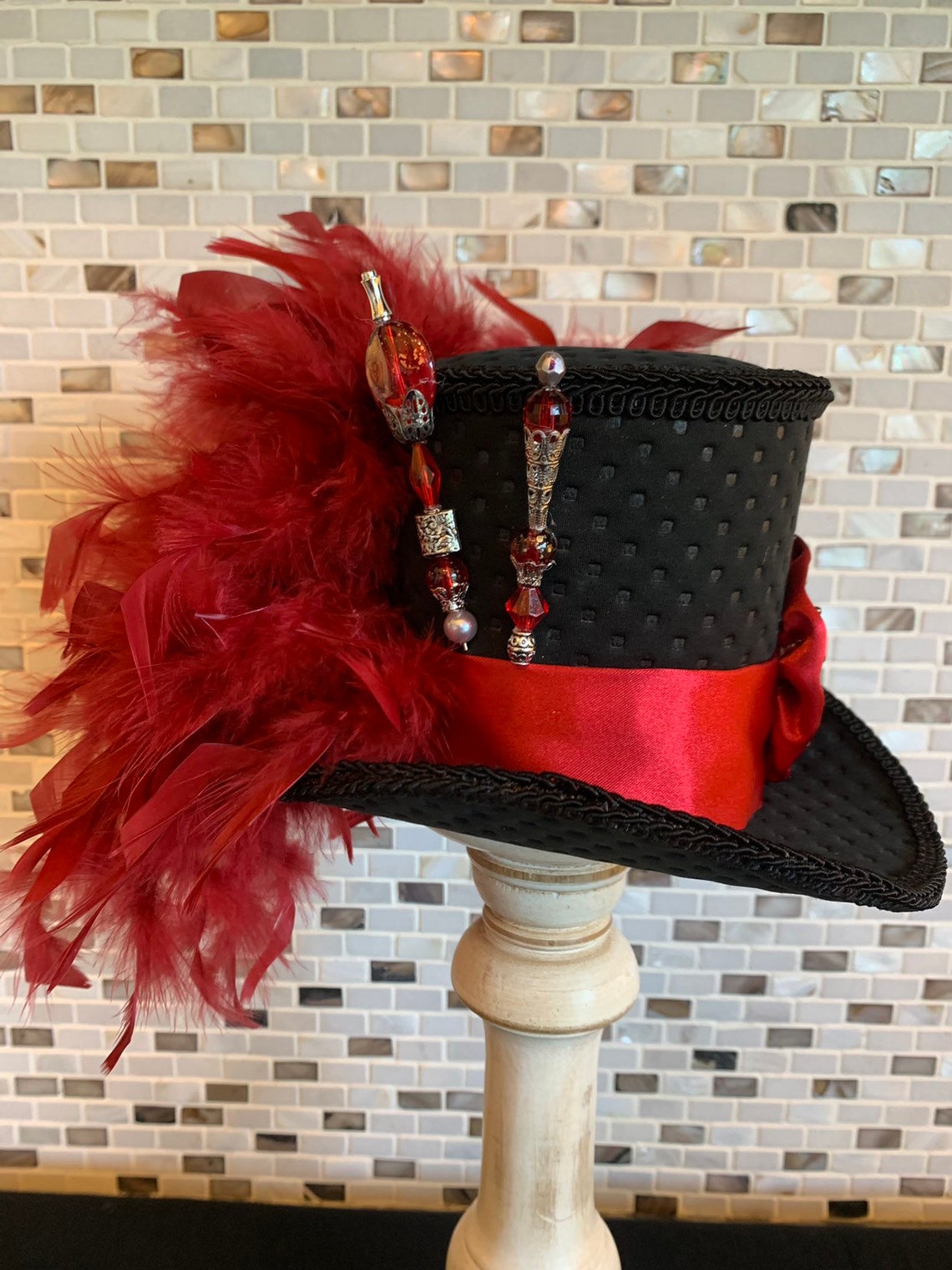 Dracula, Spider, Mini Top Hat, Vampire Steampunk Fascinator, Halloween ...