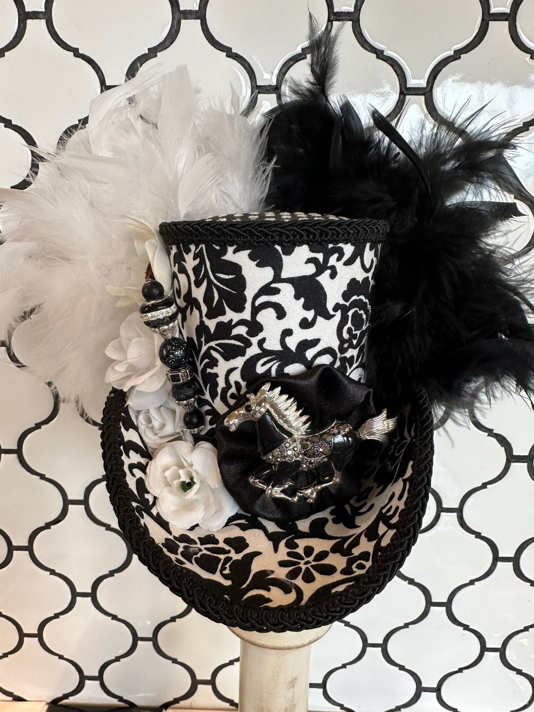 Kentucky Derby Mini Top Hat, Horse Fascinator, MADE to ORDER ONLY!! - Etsy