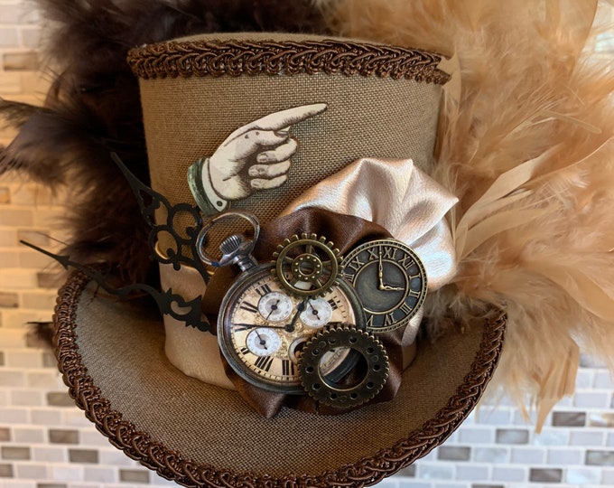 Steampunk Mini Top Hat, or Fascinator, MADE to ORDER ONLY!! - Etsy