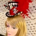 White Rabbit Mini Top Hat, Alice in Wonderland Fascinator, MADE to ...