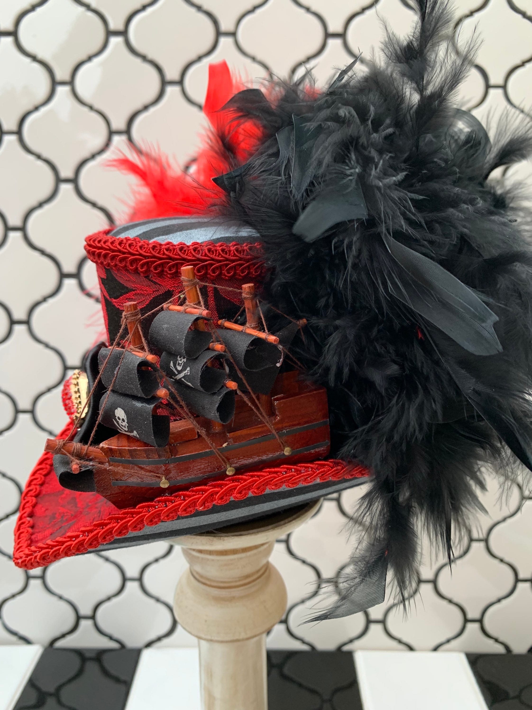 MADE to ORDER ONLY Pirate Ship Mini Top Hat Caribbean - Etsy