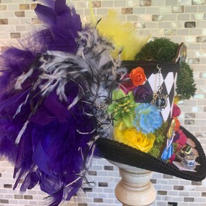 Cheshire Cat Mini Top Hat, Alice in Wonderland Mini Top Hat, Cheshire ...