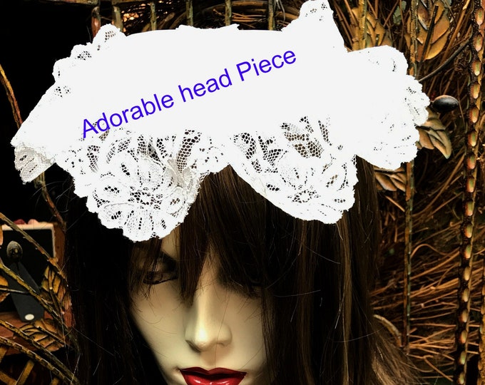 A French Maid Hat Satin and Lace - Etsy
