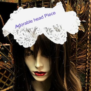 A French Maid Hat Satin and Lace - Etsy
