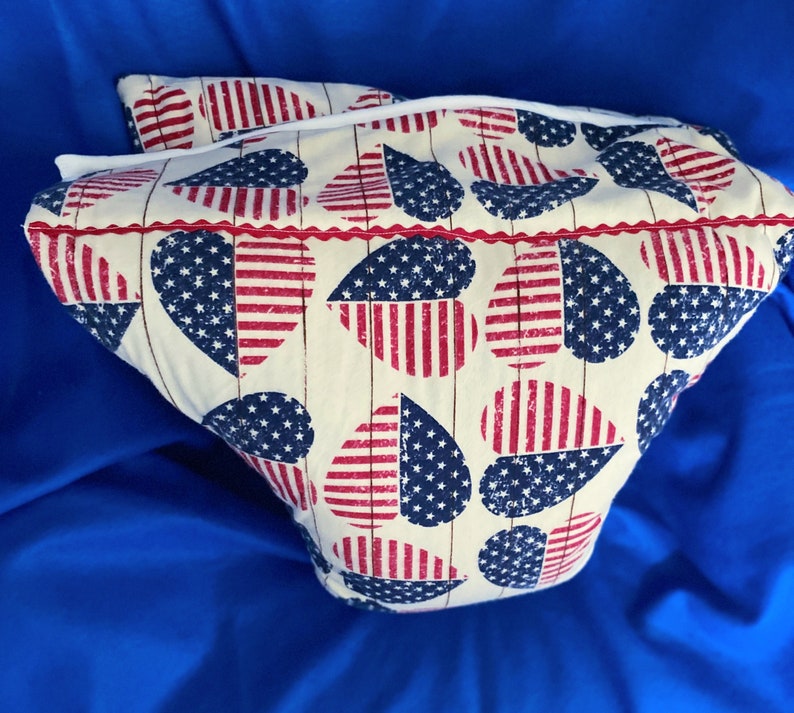 Waddle Diaper Spread Diaper Hearts in Patriotic Flag Design - Etsy