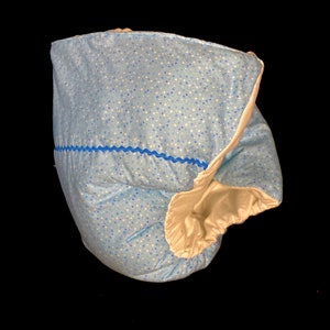 Waddle Diaper Spread Diaper Blue and Blue White Dots ABDL for - Etsy