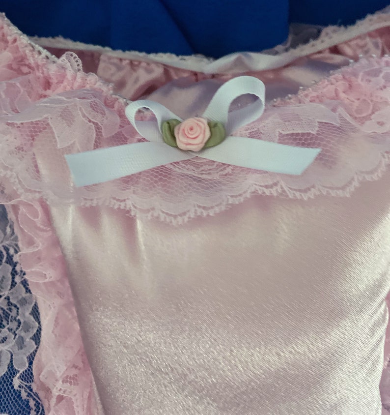 Bikini Waddle Diaper in Satin With Lace Spread Diaper for ABDL - Etsy