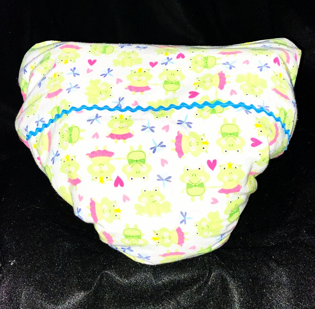 Waddle Diaper Spread Diaper for the Little Frog Lover for ABDL for ...