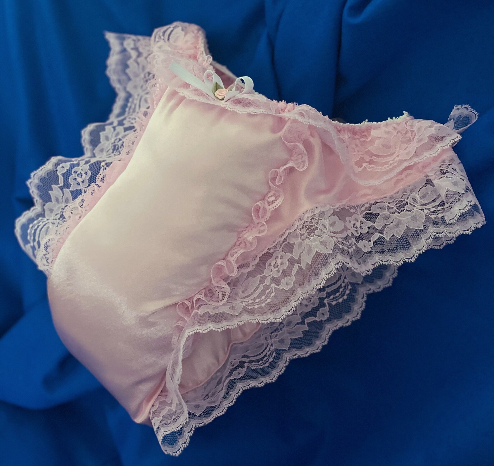 Bikini Waddle Diaper in Satin With Lace Spread Diaper for ABDL - Etsy