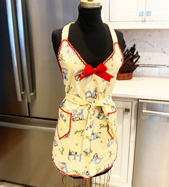 Apron in Alphabet Design to Show How Pretty You Are Wear Over | Etsy