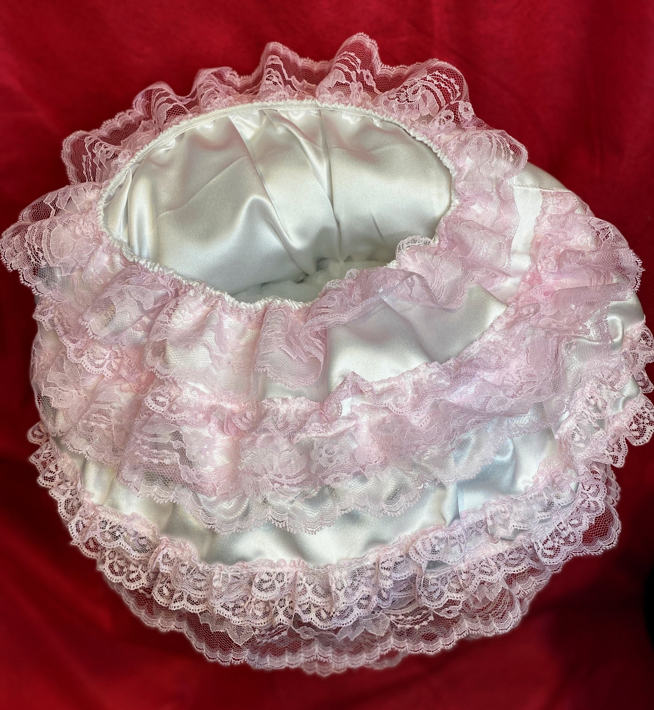 Waddle Pull up Panty Diaper Spread Diaper for ABDL in White Satin and ...