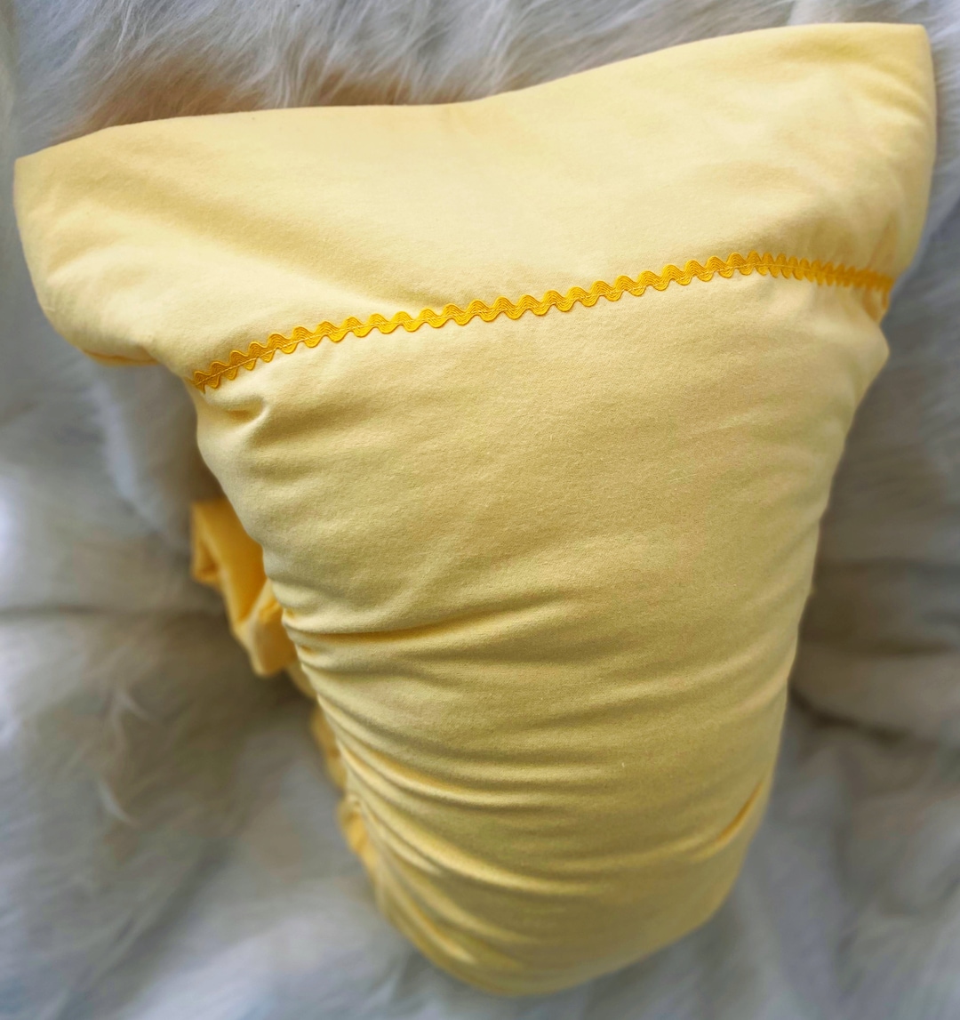 Waddle Diaper Spread Diaper Solid Color Yellow Flannel No Prints All ...