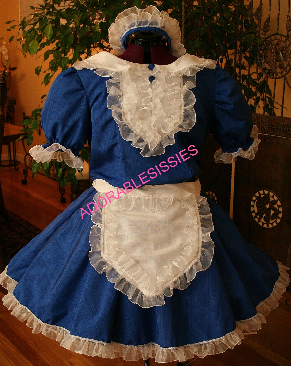 Elegant Royal Moire Taffeta French Maid Sissy Dress for - Etsy