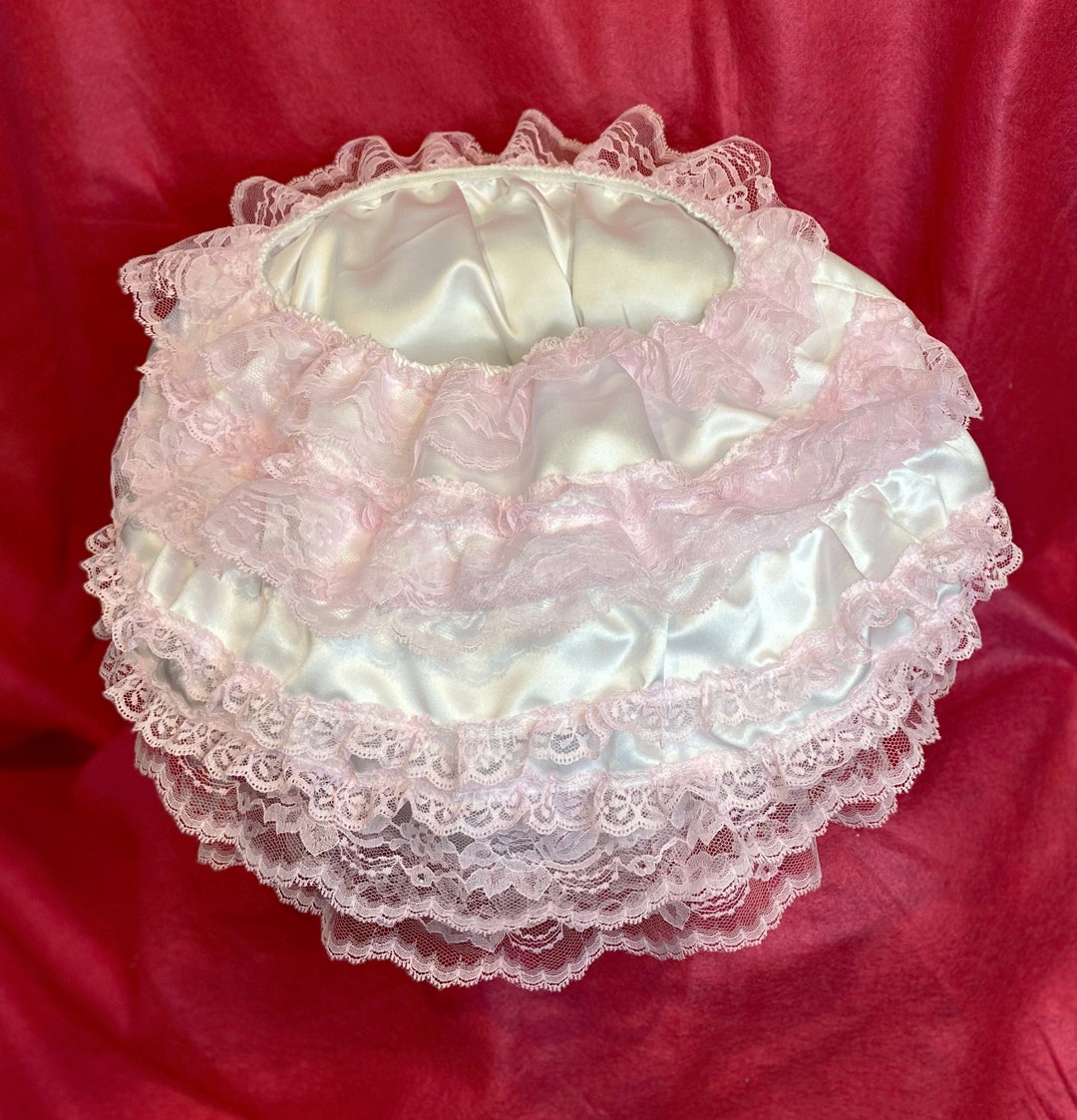 Waddle Pull up Panty Diaper Spread Diaper for ABDL in White Satin and ...