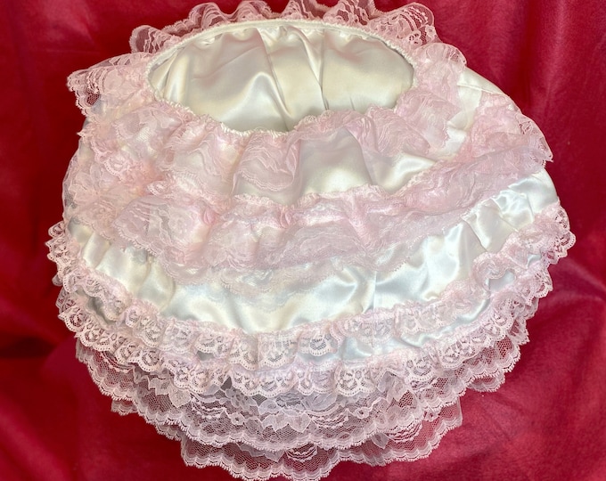 Waddle Pull up Panty Diaper Spread Diaper for ABDL in White Satin and ...