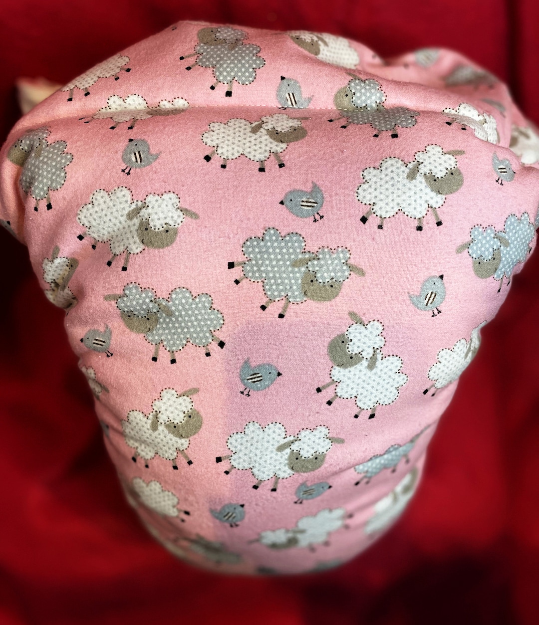 Waddle Diaper Spread Diaper for ABDL in Baby Sheep Jumping Over Pink ...