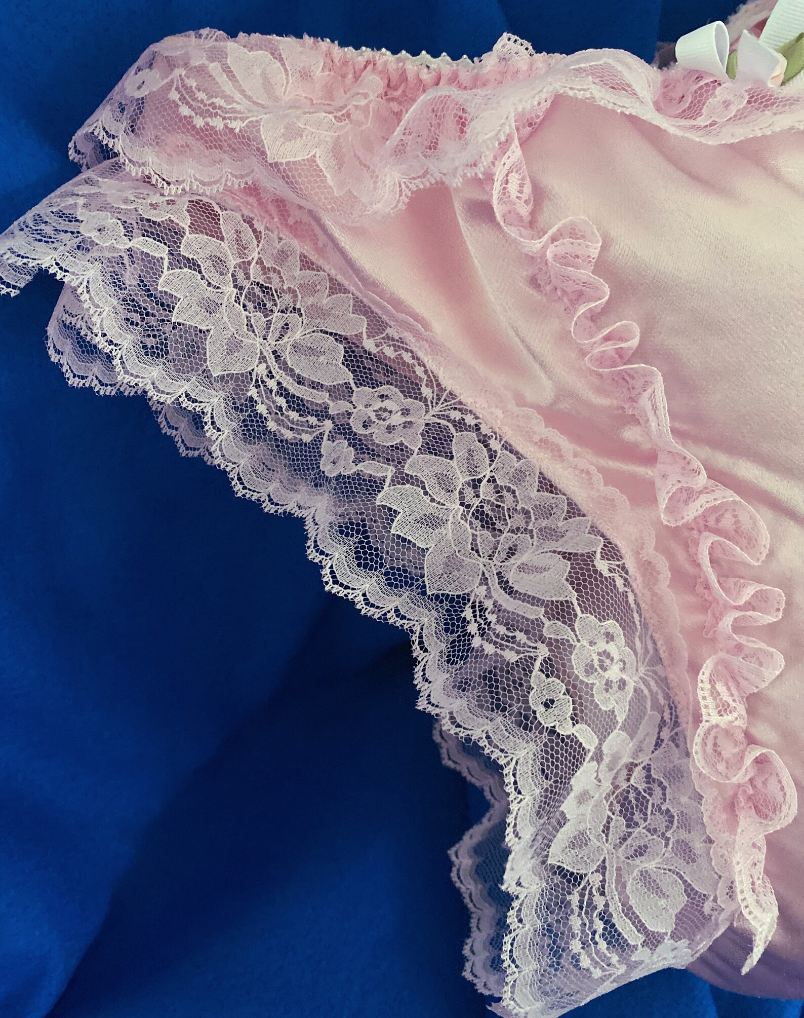 Bikini Waddle Diaper in Satin With Lace Spread Diaper for ABDL - Etsy