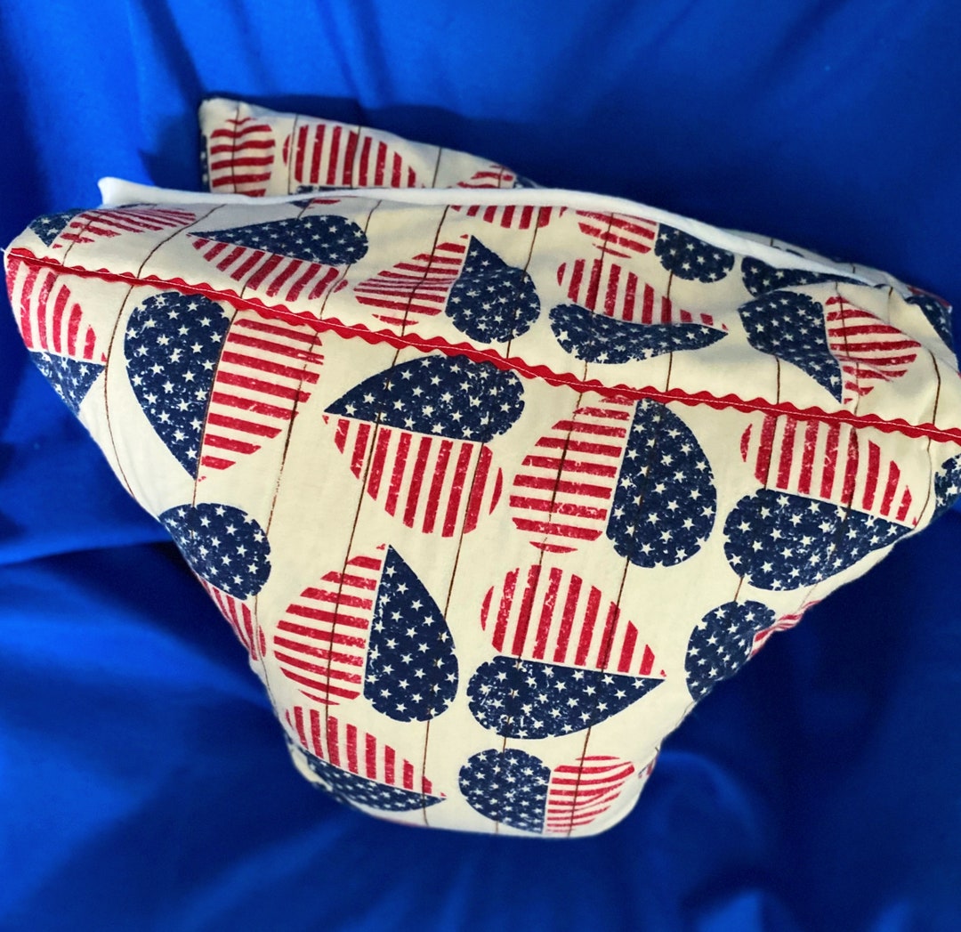Waddle Diaper Spread Diaper Hearts in Patriotic Flag Design for the ...