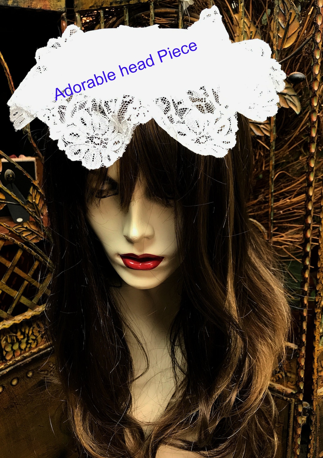 A French Maid Hat Satin and Lace - Etsy