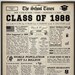 Class of 1988 NEWSPAPER Poster 1988 Class Reunion 35th High School ...