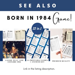 40th Birthday Sign 1984 Poster, 40th Birthday Gift, 40th Anniversary ...