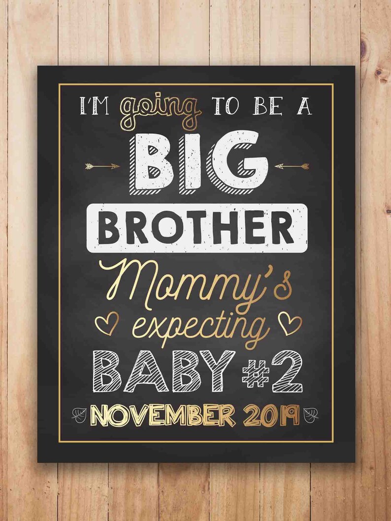 Big Brother Pregnancy Announcement Sign PRINTABLE Big Brother | Etsy