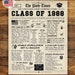 Class of 1988 NEWSPAPER Poster 1988 Class Reunion 35th High School ...