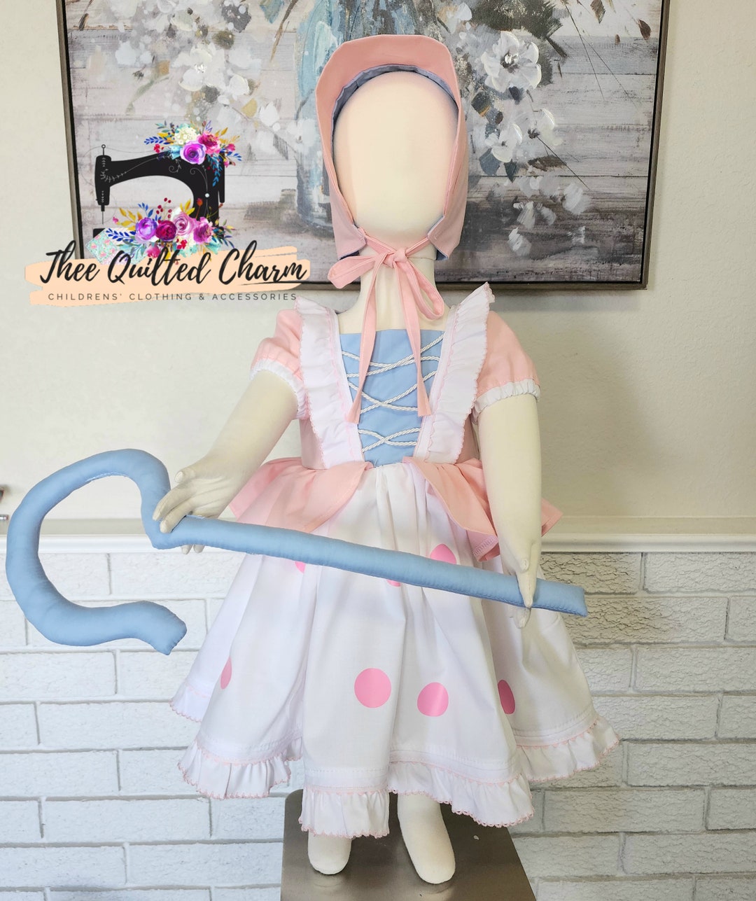Bo Peep Girls Costume Bo Peep Birthday Outfit Bo Peep Halloween Costume Etsy
