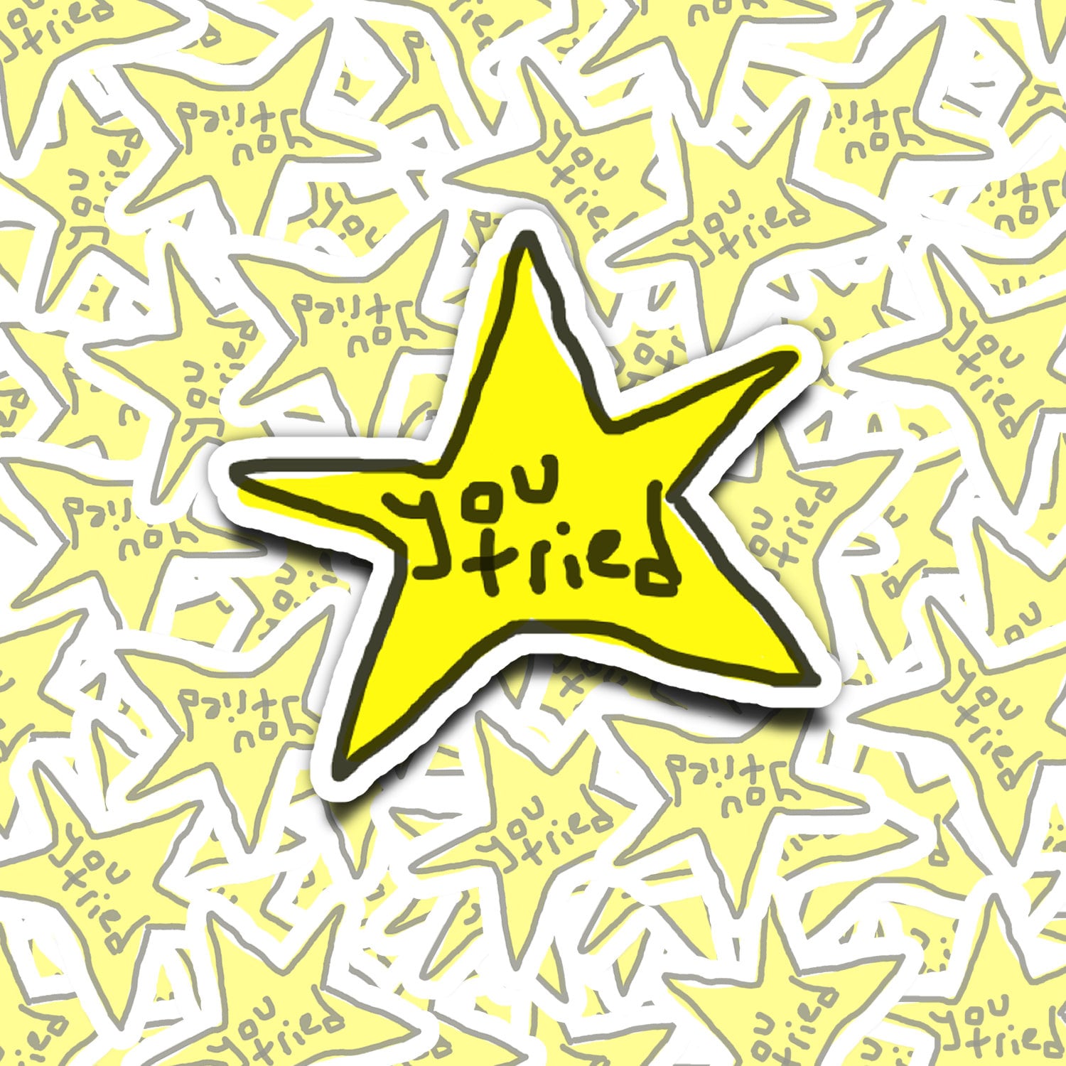 Nice Try Stickers - Etsy