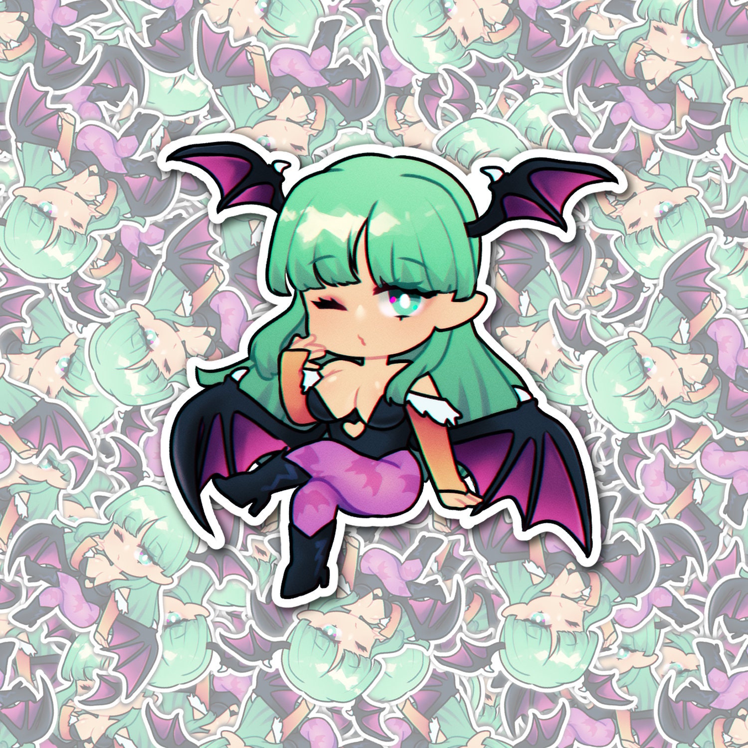 DARKSTALKERS Morrigan Aensland 2in Vinyl Sticker - Etsy