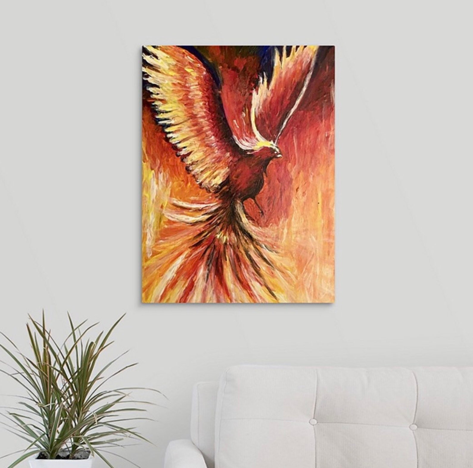 Phoenix Rising Above the Ashes - Etsy