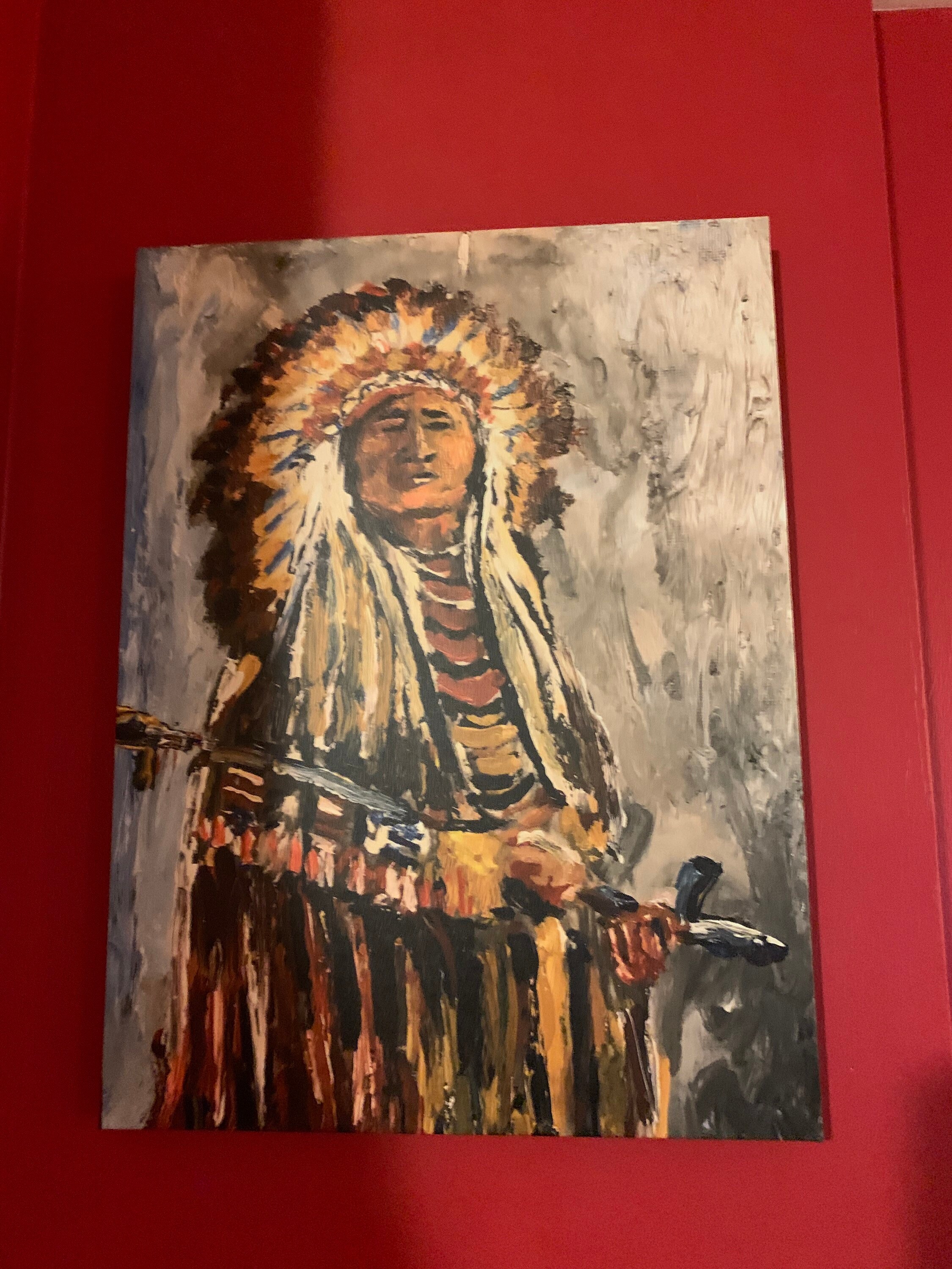 Sitting Bull Art Canvas Print - Etsy