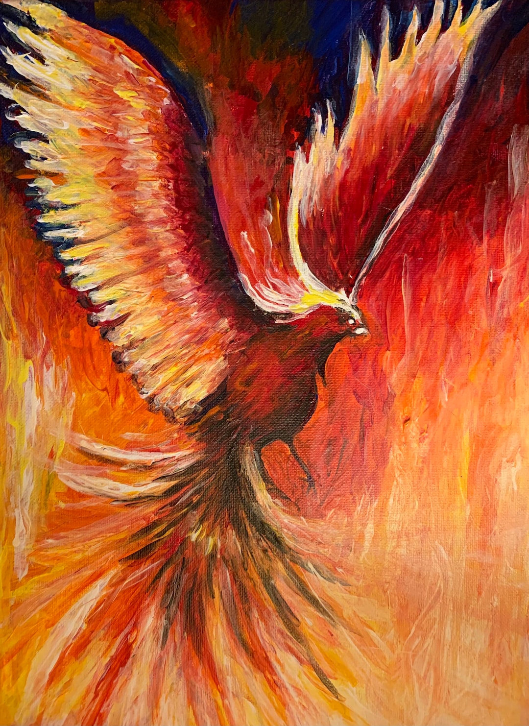 Phoenix Rising Above the Ashes - Etsy